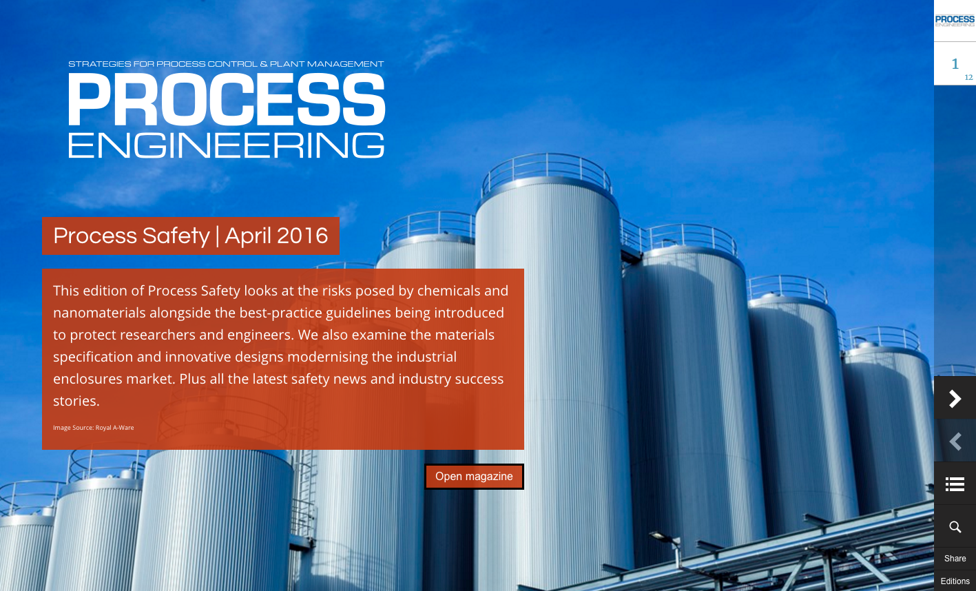 Process Safety April 2016 | Process Engineering